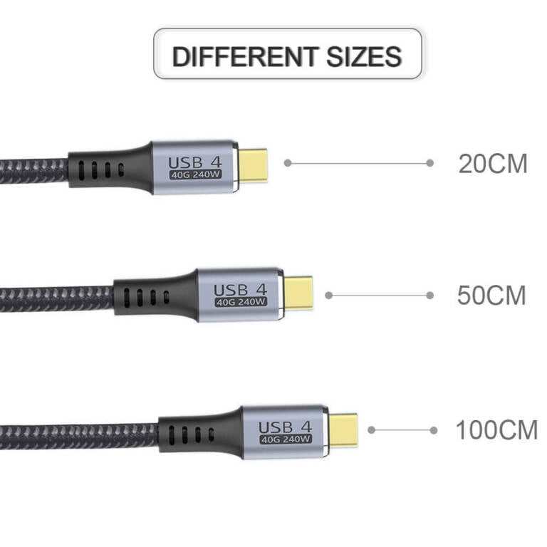 USB4 cable 240W USB type C cables 40gps wholesale China